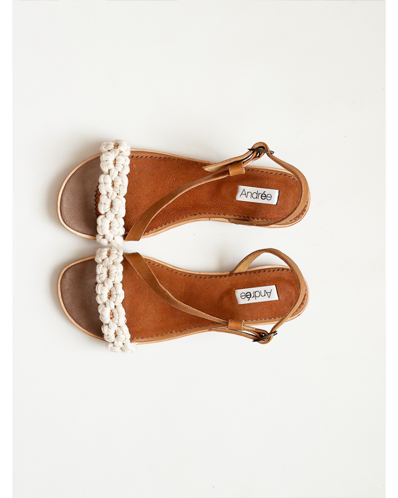 Mod. Anita Off white y apricot